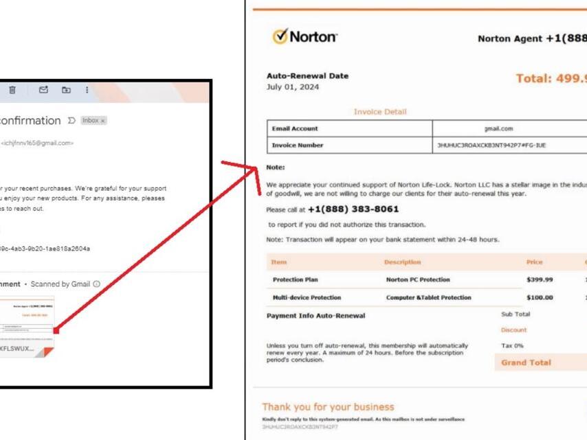 Norton Life-Lock Imposter Email: How to know it's not really from the ...