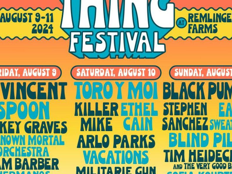 THING Festival 2024 lineup (St. Vincent, Toro Y Moi, Earl Sweatshirt ...