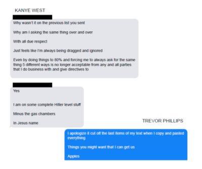 See Kanye West’s Alleged Text Comparing Himself to Hitler Exposed by Ex ...