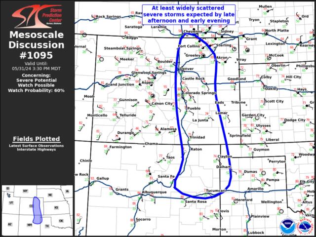 Large hail expected again for the I-25 corridor Friday afternoon ...
