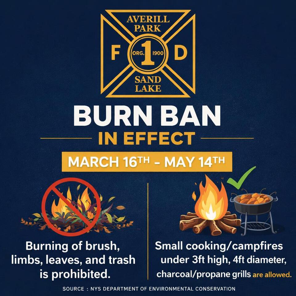 New York State burn ban in effect March 16–May 14 - NewsBreak