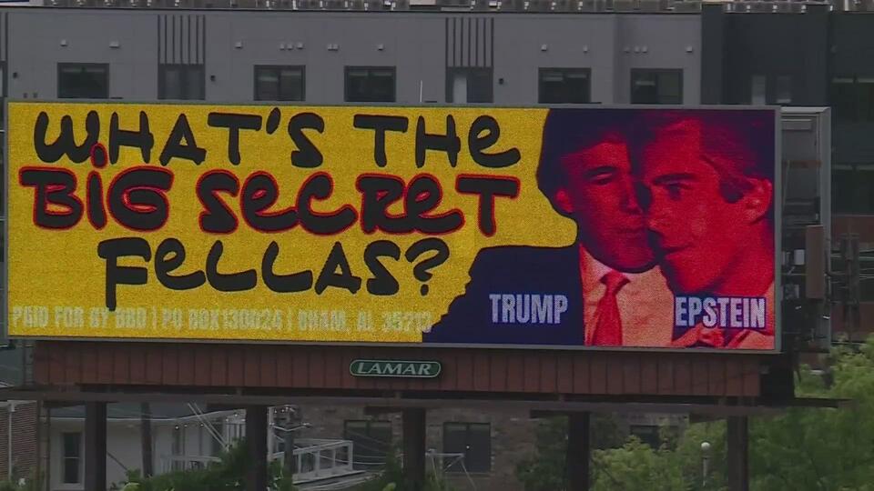 Alabama highway billboard turns heads, questions Trump's relationship ...