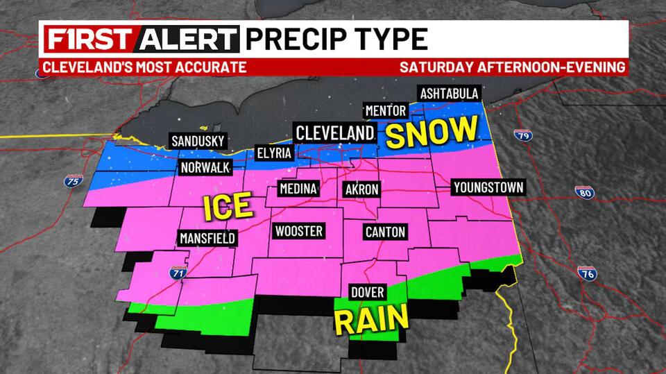 19 First Alert Weather Day: Wintry mix arrives Saturday afternoon ...