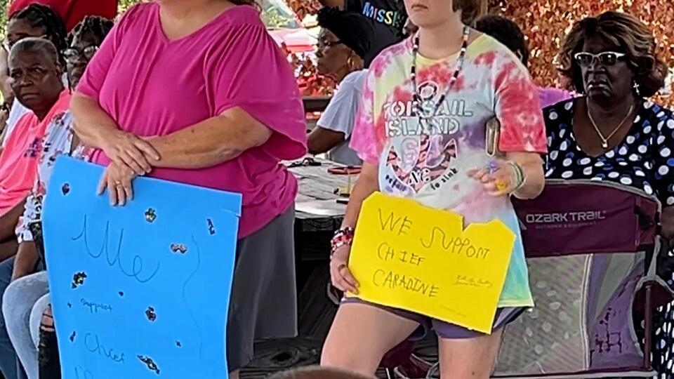 Residents came together to show support for Ackerman Chief of Police ...