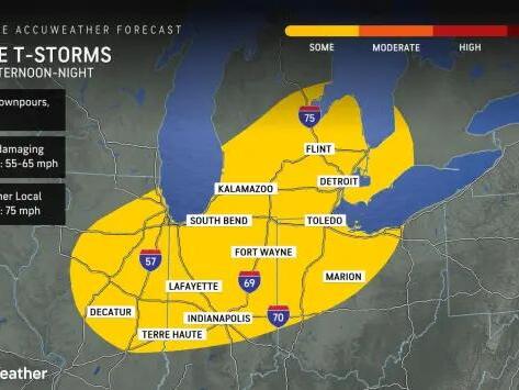 All of Southeast Michigan under Severe Thunderstorm Watch ahead of ...
