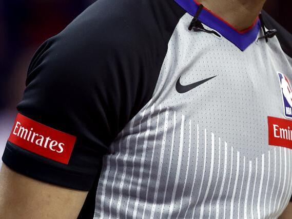 NBA Emirates patch, explained: Why officials are wearing UAE airline ...