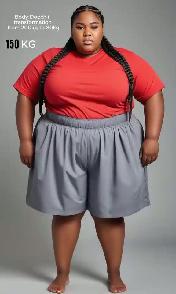 doechii body transformation from 200kg to 80kg made with Ai #fitness # ...