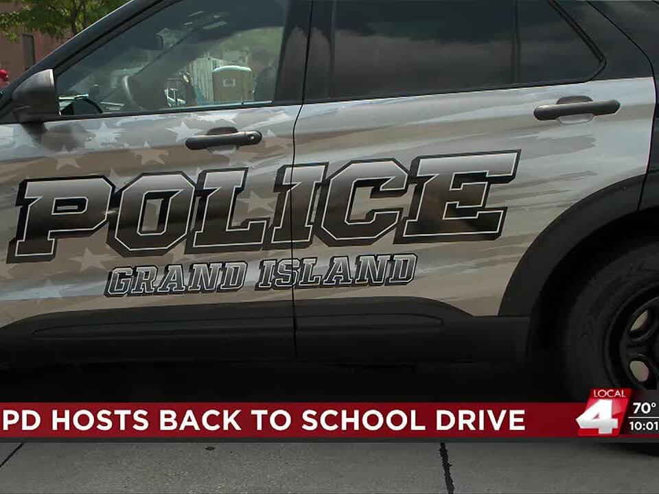 Grand Island Police Department hosts back-to-school drive