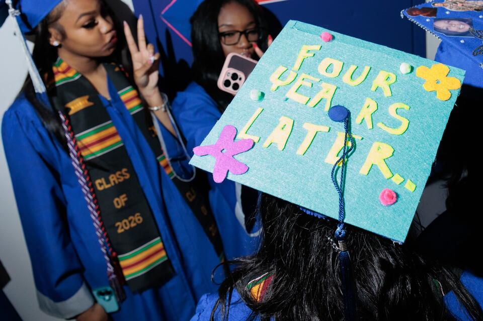 Photos: Caps, gowns, celebration at Carman-Ainsworth commencement ...