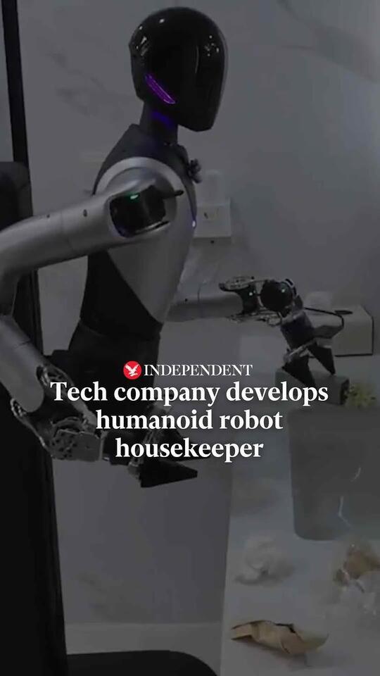 A Chinese tech company has unveiled a humanoid cleaning robot it claims ...