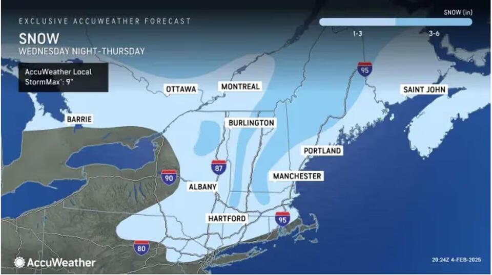 New Snowfall Map: 'First Ice Storm In Years' Will Cause Dangerous ...