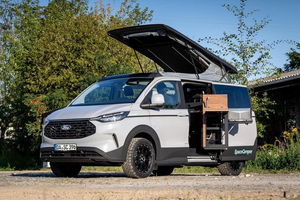Pint-sized Ford Transit Custom camper van twists RV design inside out ...