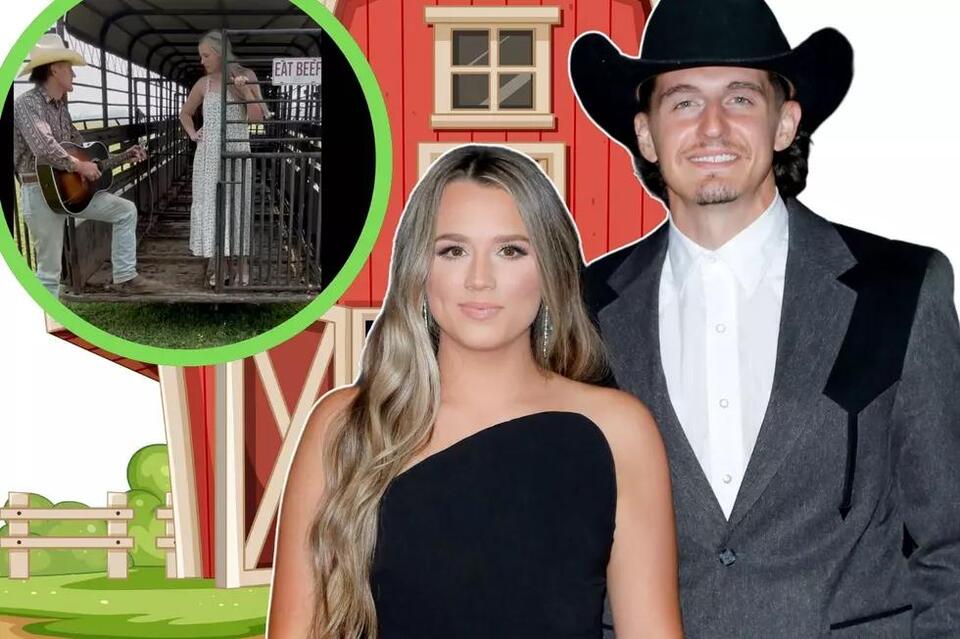 See Gabby Barrett + Cade Foehner’s Romantic Horse Trailer Cover of ...