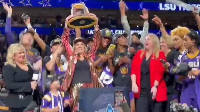 Of course LSU coach Kim Mulkey's outfit for NCAA championship is ...