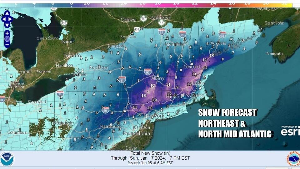 Snowstorm interior Mid Atlantic & Northeast, Major storm next week ...
