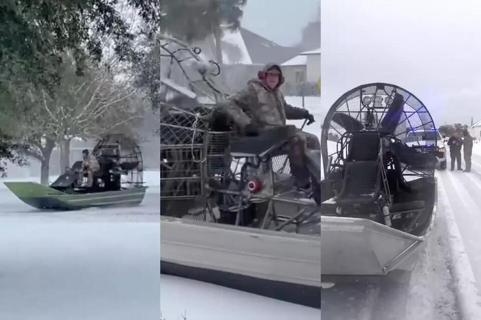 Louisiana Airboat Videos Go Viral During Historic Snowstorm - NewsBreak