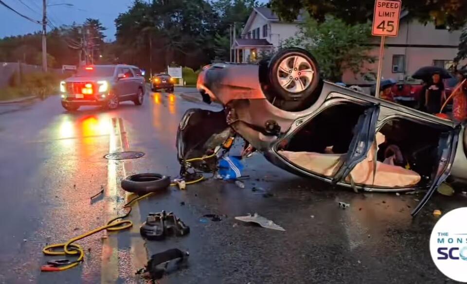 Driver Flees After Speeding Car Overturns In Spring Valley: Report ...