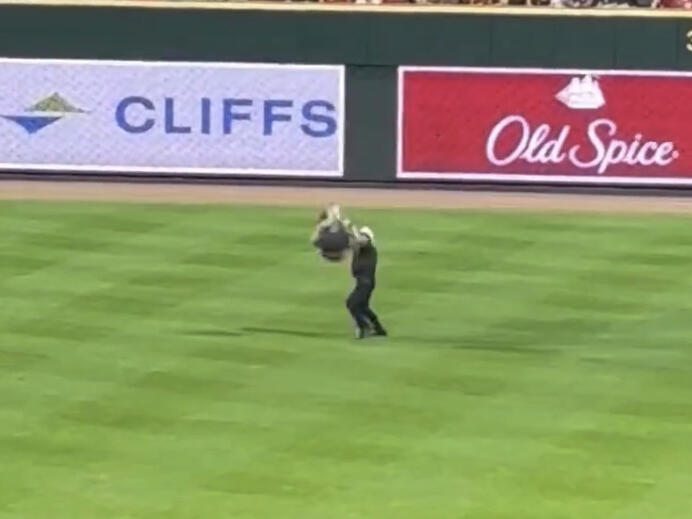 Reds fan storms field, does a backflip, immediately gets tased in ...