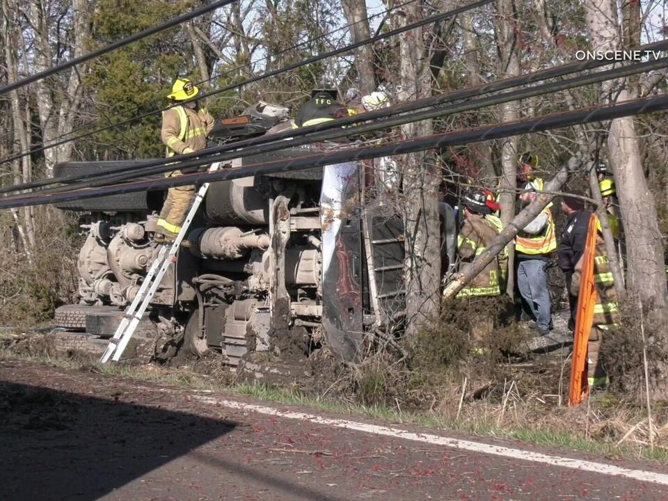 1 dead after dump truck crash in Bucks