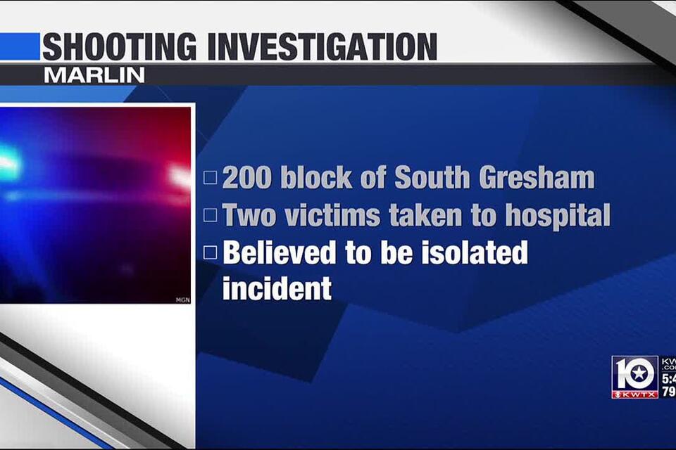 Marlin police investigating shooting that left two wounded - NewsBreak