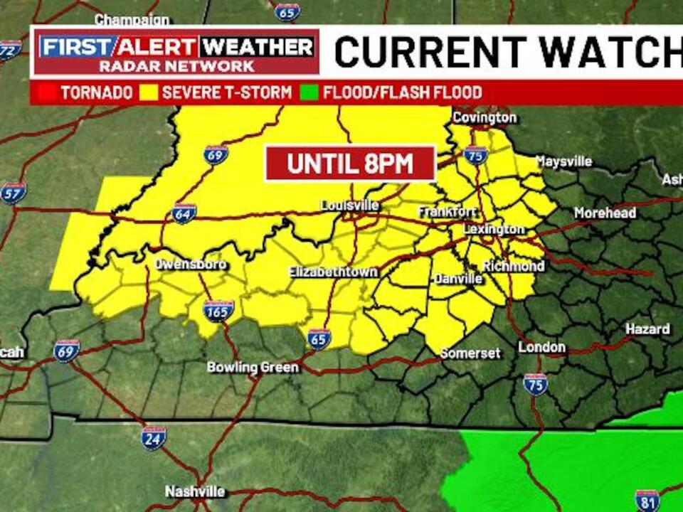 FIRST ALERT WEATHER DAY| Chris Bailey has a Severe Thunderstorm Watch