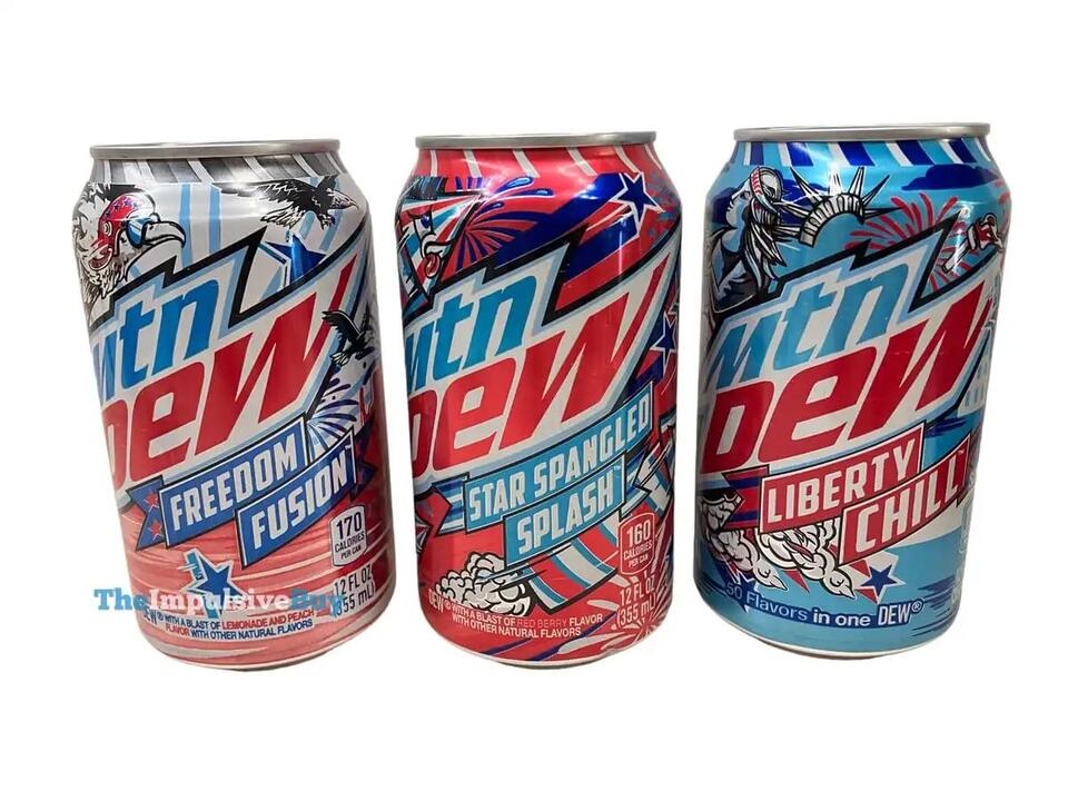 REVIEW: Mtn Dew Star Spangled Splash, Freedom Fusion, and Liberty Chill