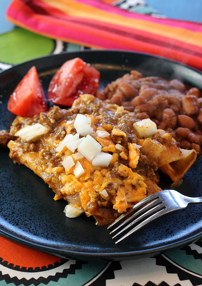 Eva Longoria’s Comforting Tex-Mex Chili Enchiladas - NewsBreak