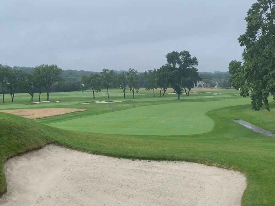 Golf courses in our area are not dampened by the rain