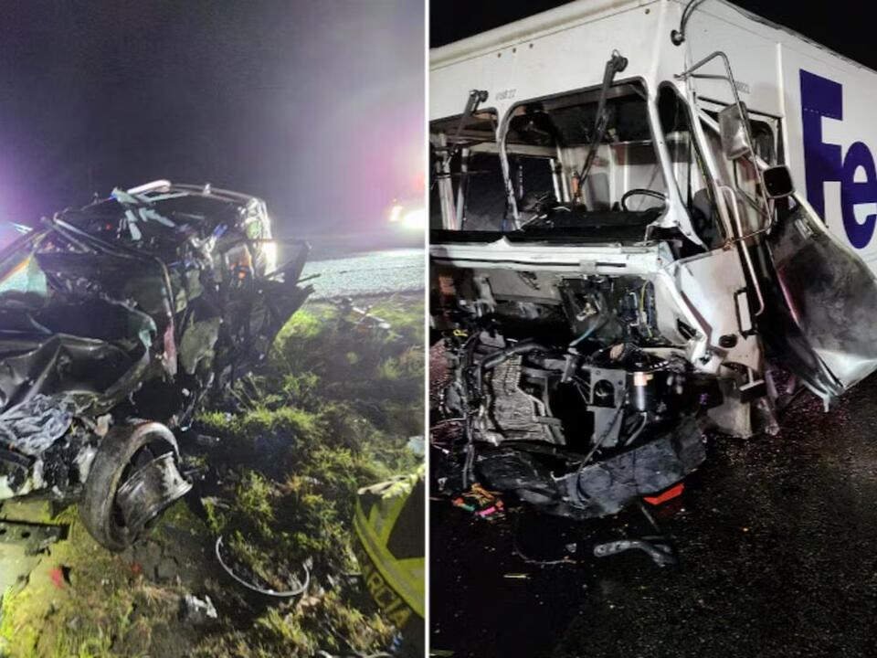 Family of five killed after FedEx truck smashed into their SUV in Texas
