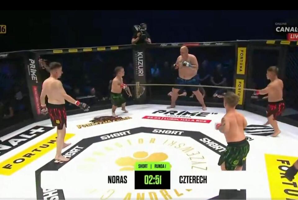 Missed Fists: Wild MMA fight involves 5 men, little people, and a rope ...