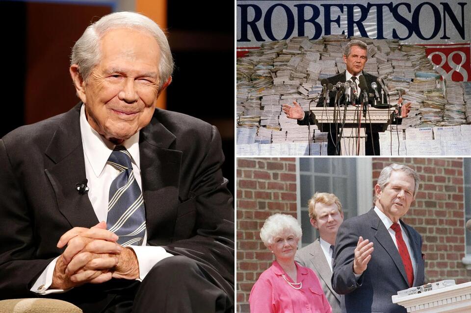 Pat Robertson, host of the ‘700 Club’ and former presidential candidate ...