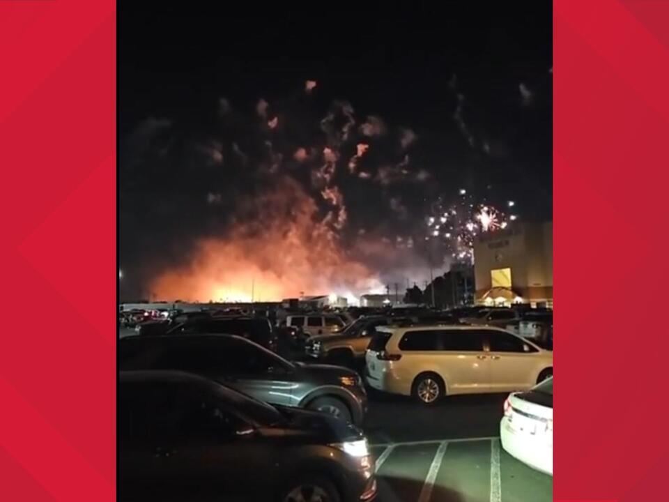 Spectator describes scene at Abilene fireworks/drone show when grass ...