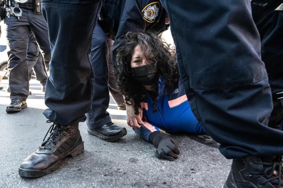 Multiple Arrested as Protesters Block Federal Agents in Manhattan ...