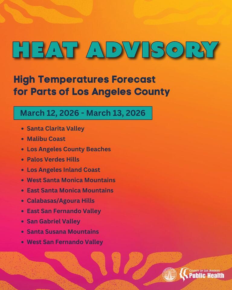 Heat advisory issued for Los Angeles County - NewsBreak