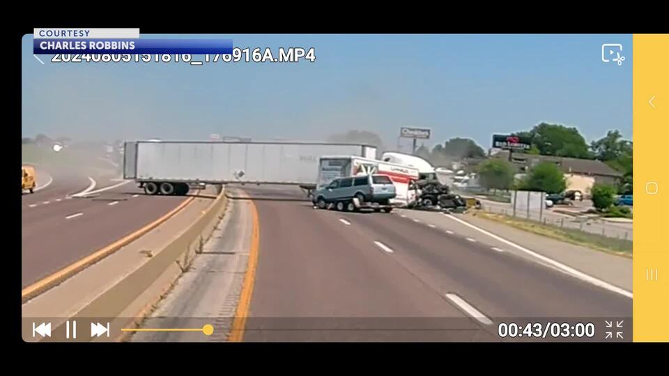 Video shows moments before, during and after deadly Interstate 70 crash ...