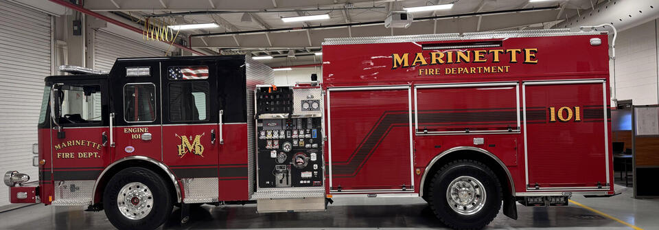 Marinette Fire Department brings new fire truck into fleet - NewsBreak