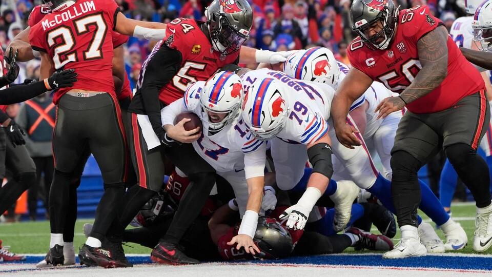 Bills' Josh Allen critical of his own play in historic six-touchdown ...