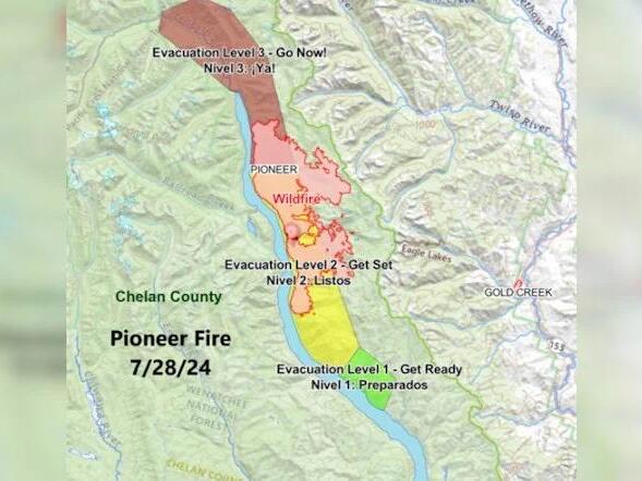 Urgent Evacuation Order for Stehekin as Pioneer Fire Engulfs Chelan ...