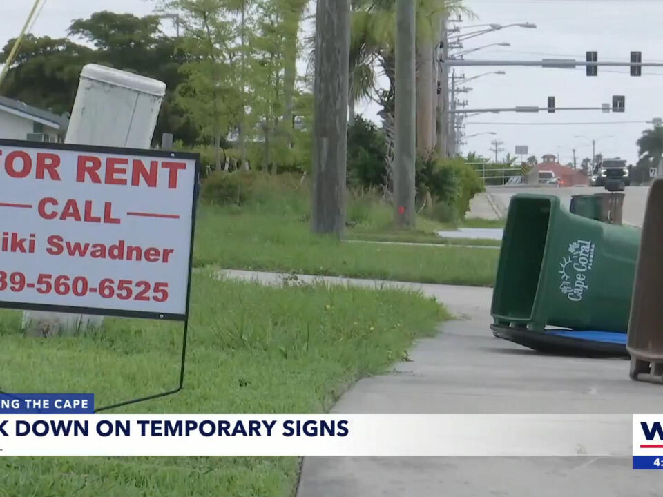 Cape Coral cracks down on temporary yard signs