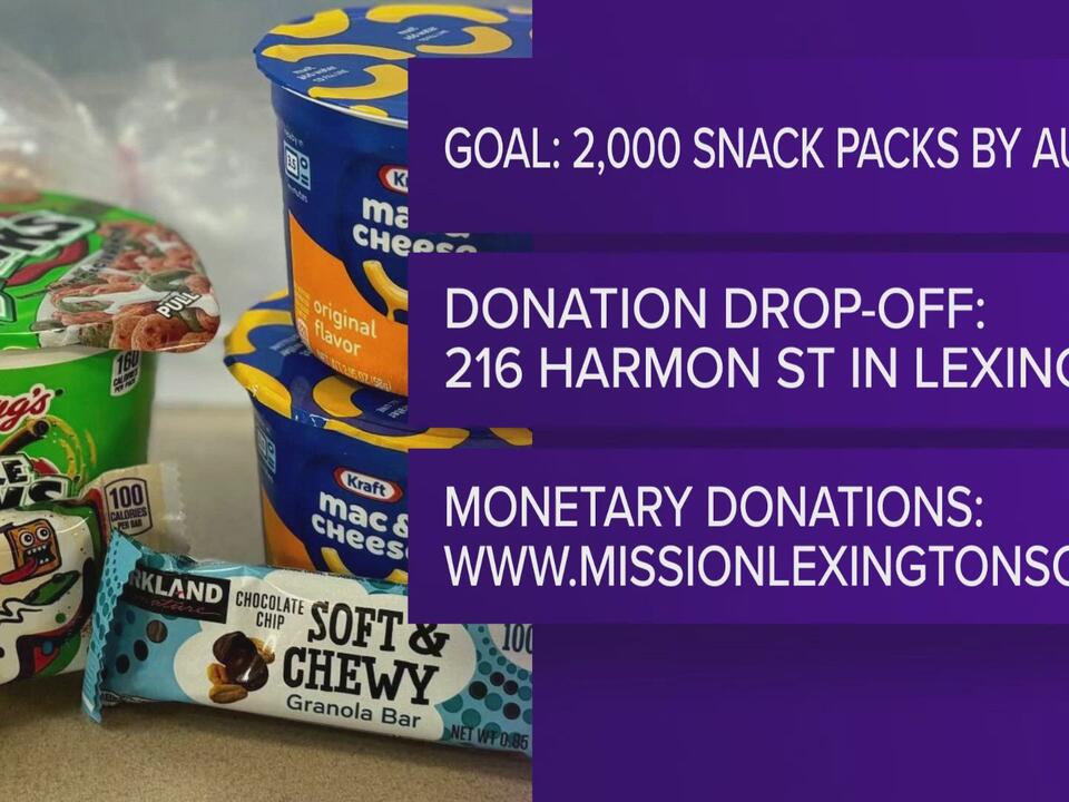 Mission Lexington seeks donations for snack program
