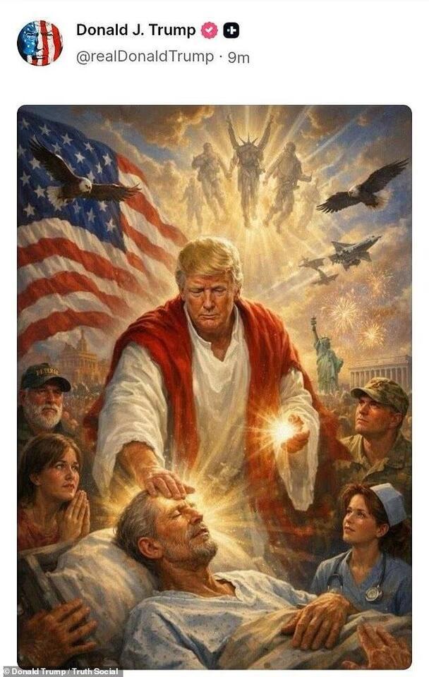 'Trump has crossed a line!' Catholics hit back at President for posting ...