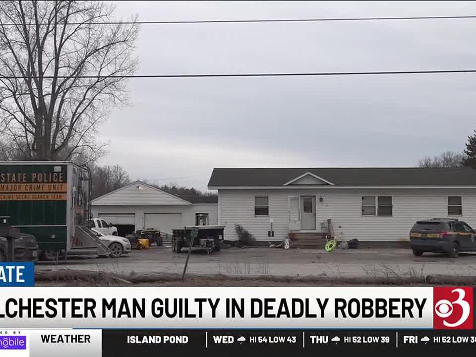 Colchester man convicted for deadly Swanton robbery