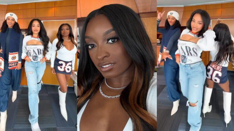 Simone Biles Was Showing Off Her Custom-Made Skirt While Dancing With ...