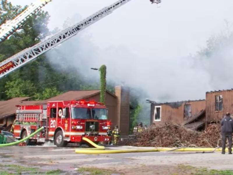 Crews battle massive fire at apartment complex in DeKalb County
