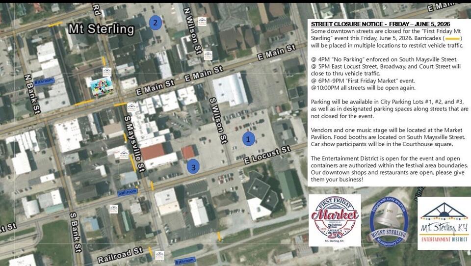 Street closure notice for First Friday - NewsBreak