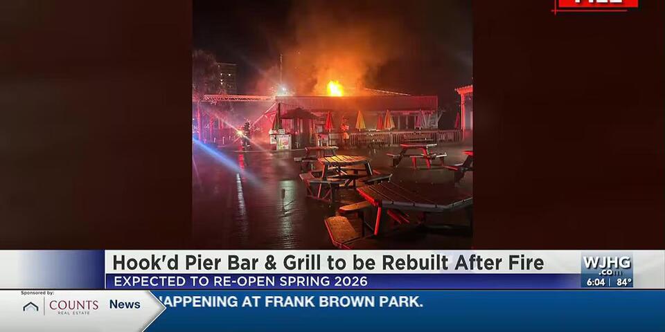 Hook’d Pier Bar & Grill is rebuilding after being damaged by a fire ...