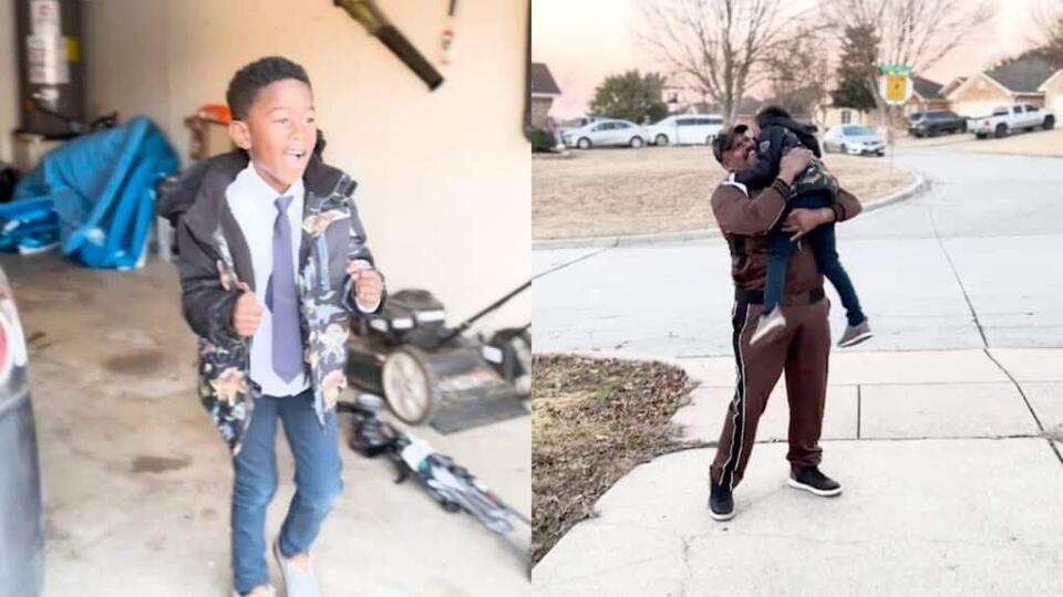 Grandpa Drives Across Country to Surprise Grandson, Reveals He’s Moving ...