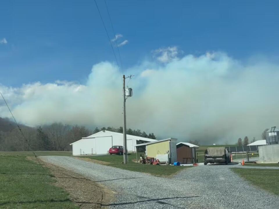 Rockingham County residents asked to evacuate due to fire on Rt. 33