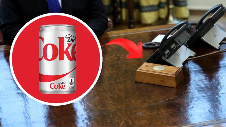 Trump’s Diet Coke Button Returns to the Oval Office - NewsBreak