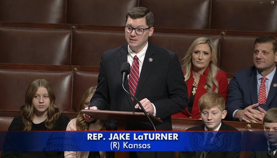 Retiring U.S. Rep. Jake LaTurner shares appreciation for family, seeks ...